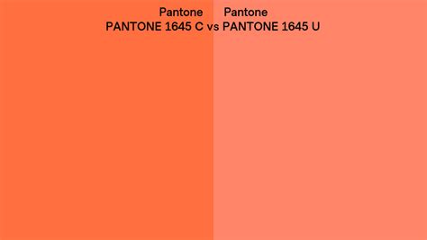 Pantone C Vs PANTONE U Side By Side Comparison