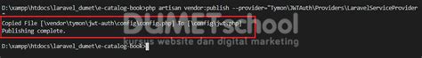 Cara Melakukan Konfigurasi Pada Jwt Auth Laravel Part 1 Kursus Web