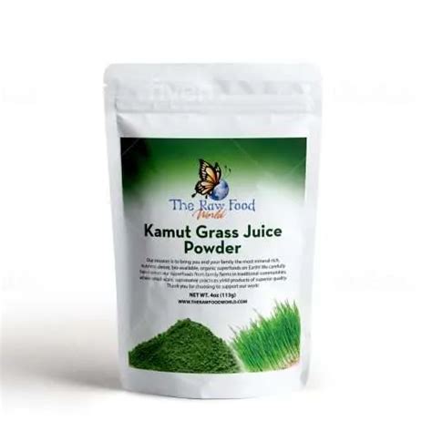Kamut Grass Juice Powder 4oz The Raw Food World