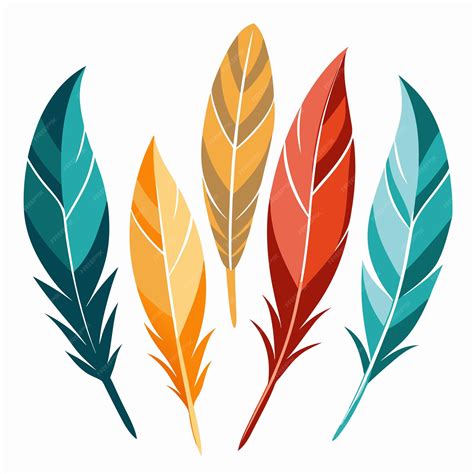 Feather Clip Art Vector Illustration Design Premium Ai Generated Vector