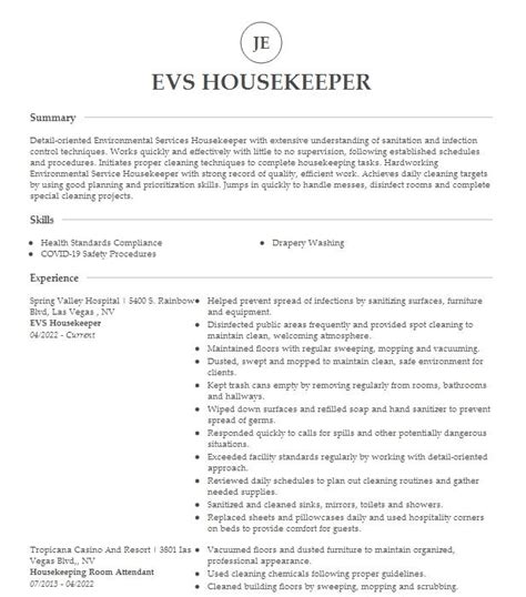 Evs Housekeeping Kaiser at Troy Haynes blog