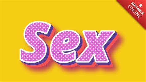 Sex Pop Art Polka Dots Pink Text Effect Generator