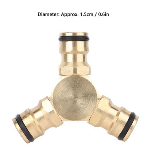 Adaptateur De Tuyau D Eau De Connecteur Rapide De Tuyau En Laiton De Connexion En Laiton Pour Le