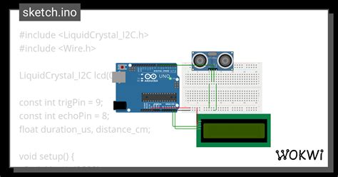 Distance Sensor Wokwi Esp32 Stm32 Arduino Simulator