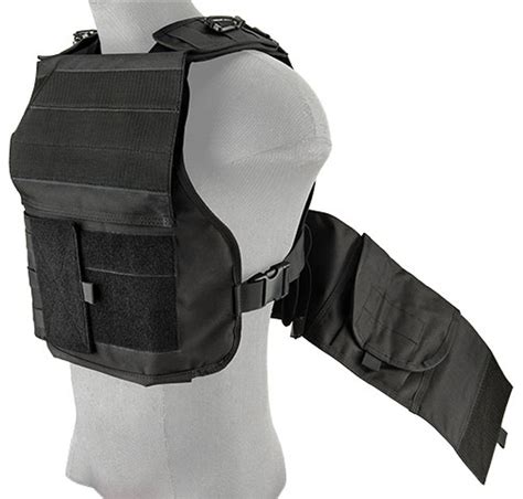 Lancer Tactical Battle 1000d Nylon Molle Tactical Vest Black Airsoft
