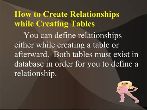 Creating Relationships With Tables Odp