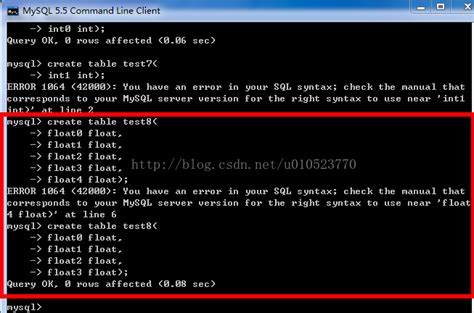 Mysql自带的command Line Client中创建表的时候，遇到int数字的字段无法创建表建表字段名int 能建成功么 Csdn博客