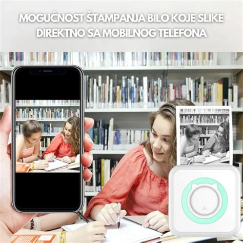 Mini štampač Za Telefon Mini Printer 5 Rolni Za štampanje