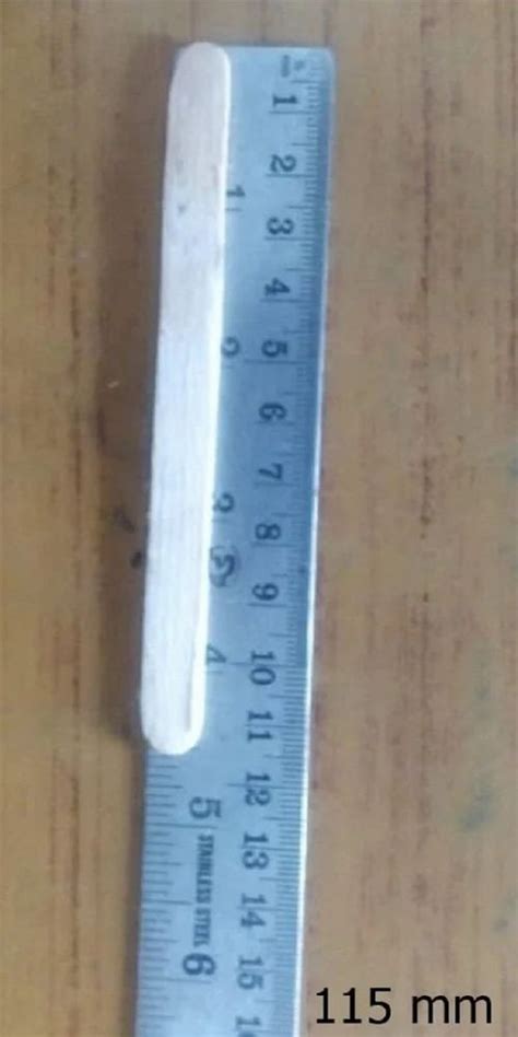 Light Brown 115mm Wooden Ice Cream Stick For Event And Party Supplies