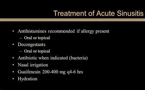 Drugs Used To Treat Acute Sinusitis Medizzy