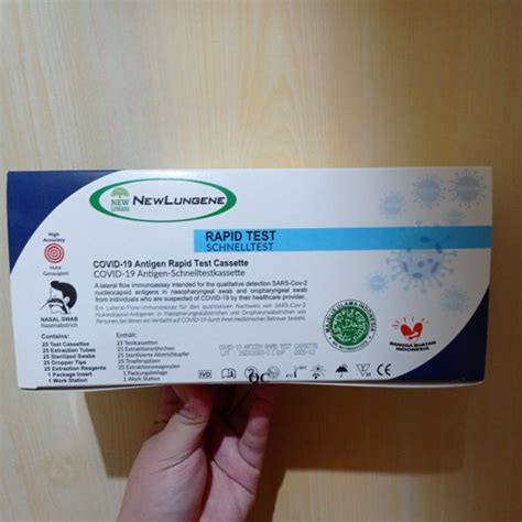 Jual Antigen New Lungene Nasal Isi 25 Pcs Swab Tes Antigen Kemenkes