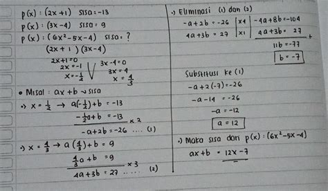 Diketahui Sisa Pembagian Polinomial P X Oleh 2x