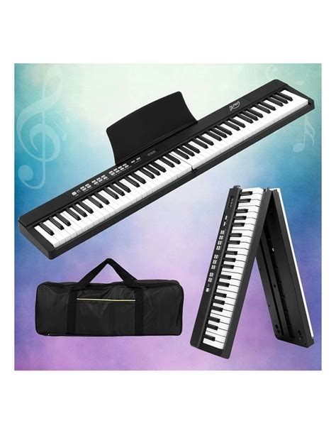Alpha 88 Keys Foldable Electronic Piano Keyboard With Carry Bag Myer