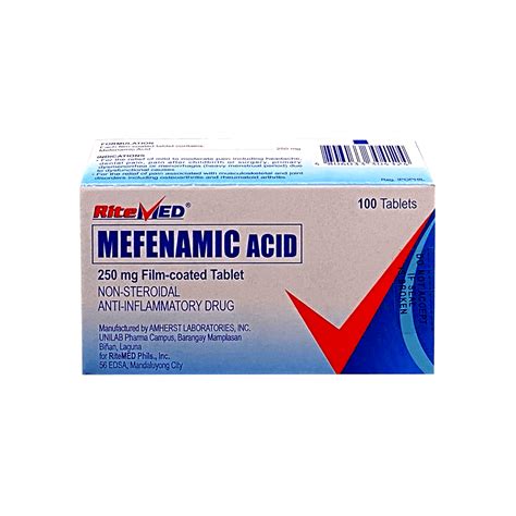 Mypharma Ritemed Mefenamic Acid 250mg Tablet 20s