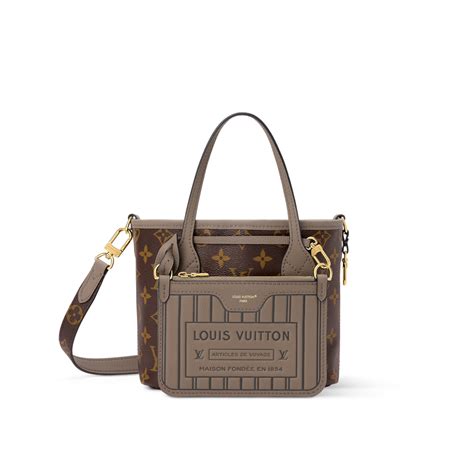 Neverfull Bb Bandouliere Inside Out Leather Tote Louis Vuitton