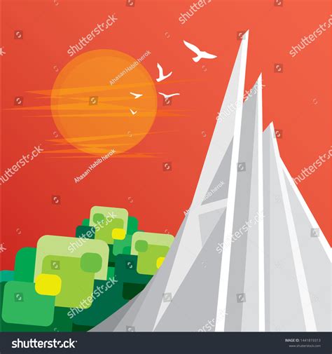 Bangladesh National Monuments Jatiyo Sriti Shoudho Stock Vector