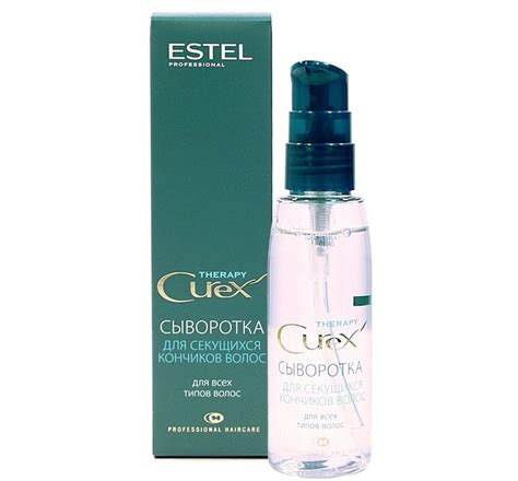 Сыворотка Estel для секущихся кончиков: особенности средства Curex ...