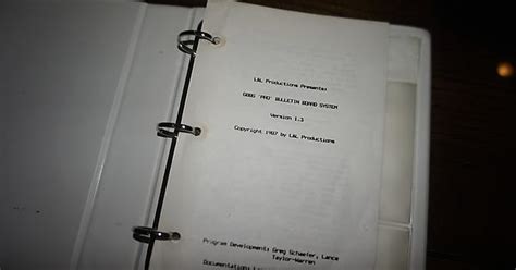 Gbbs Pro V1 3 Bulletin Board System Bbs Sysop Manual Album On Imgur
