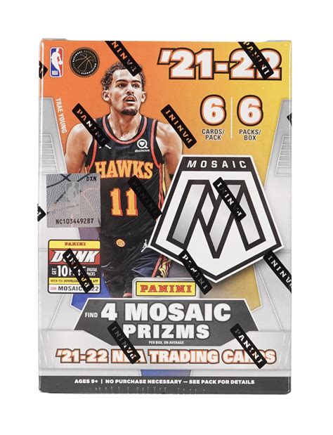 202122 Panini Mosaic Basketball 6 Pack Blaster Box Da Card World