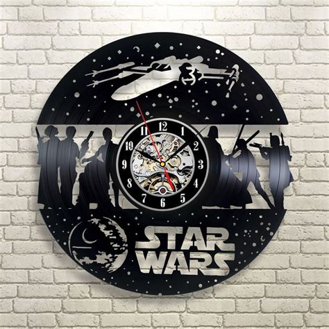 Darth Vader Star Wars Boba Wall Clock Fett Yoda Luke Skywalker