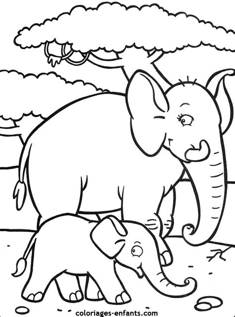 Sélection de coloriage éléphant à imprimer sur LaGuerche Page 1