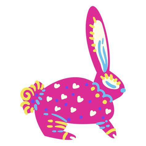 Diseño Png Y Svg De Conejo Mexicano Plano Para Camisetas