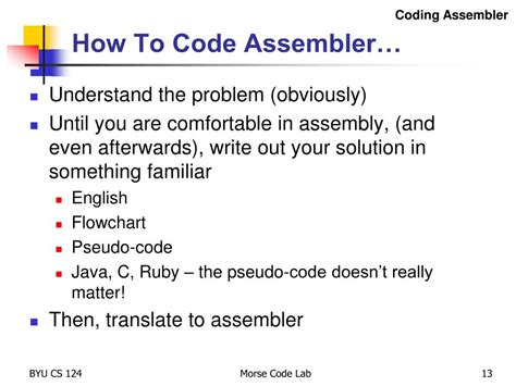 PPT Lab 6a Morse Code PowerPoint Presentation Free Download ID 2454777