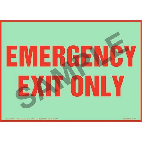 Emergency Exit Only