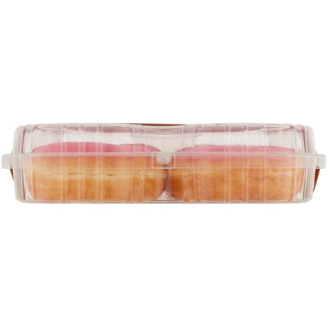 Woolworths Strawberry Iced Donuts 4 Pack Bunch