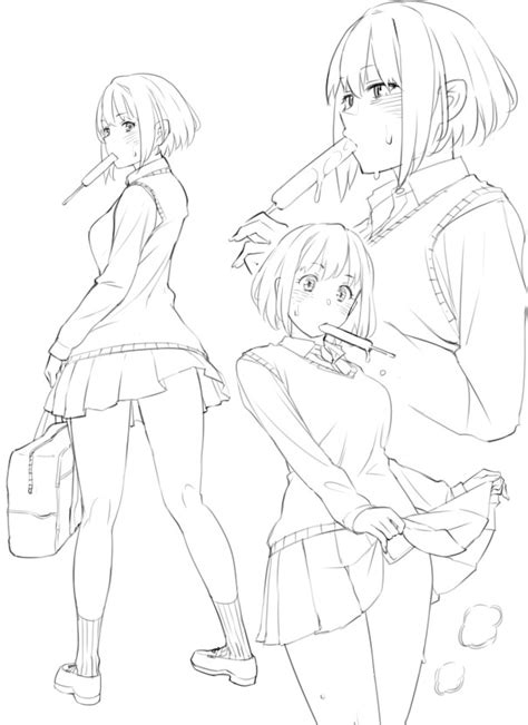 Ryuuta Msxtr Original 1girl Bag Blush Clothes Lift Collared