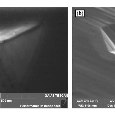 The Sem V Defect Imagine A Before Wet Etching B After Wet Etching