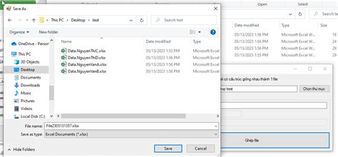Công cụ phần mềm ghép dữ liệu từ nhiều file Excel thành một file duy nhất