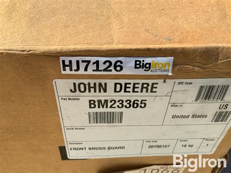John Deere Gator Front Brush Guard Bigiron Auctions