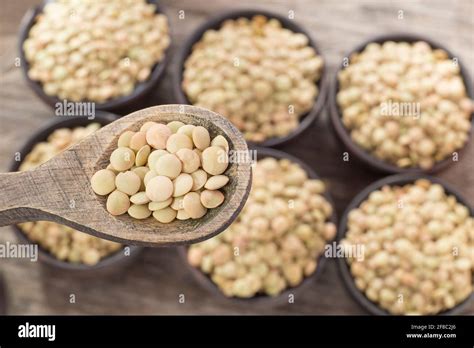 Organic Raw Lentils Lens Culinaris Stock Photo Alamy