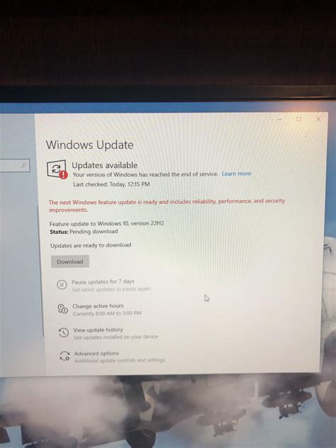 i m having trouble with updating my windows 10 to version 22h2 r