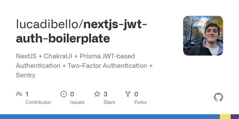 nextjs v13 sentry prisma jwt based auth two factor auth