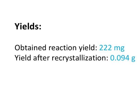 Solved Reaction Yields Theoretical Yield Mass Obtained