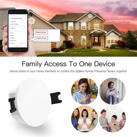 Moes Tuya Smart Zigbee Human Presence Detector Radar Detection Sensor