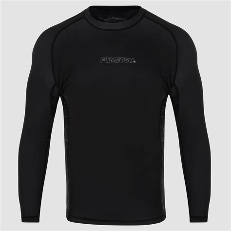 Icon Long Sleeve Rash Guard Black From Fumetsu