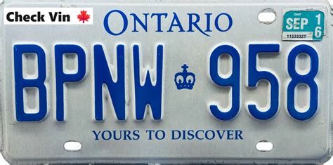 License Plate Check Check Vin Canada