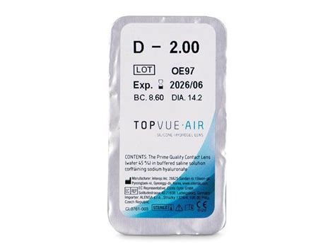 Контактні лінзи Topvue Air 6шт
