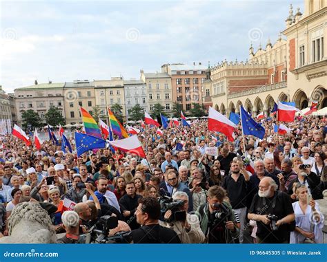 Another Day In Cracow Thousands Of People Protest Against Violation The