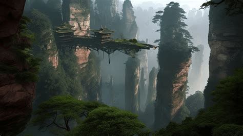 산 위에 다리가 있는 아시아 장소 중국 장가계 아바타 세계 고화질 사진 사진 공장 배경 일러스트 및 사진 무료 다운로드 Pngtree