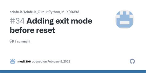 adding exit mode before reset · issue 34 · adafruit adafruit