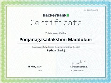 Completed Python Basics Certification Pooja Maddukuri Posted On The