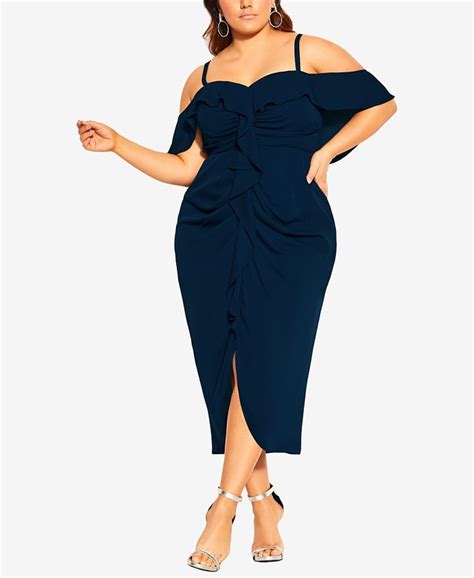 City Chic Trendy Plus Size Va Va Voom Dress Macys