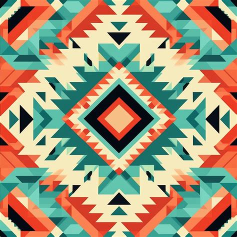 Premium Photo Tribal Inspired Seamless Pattern