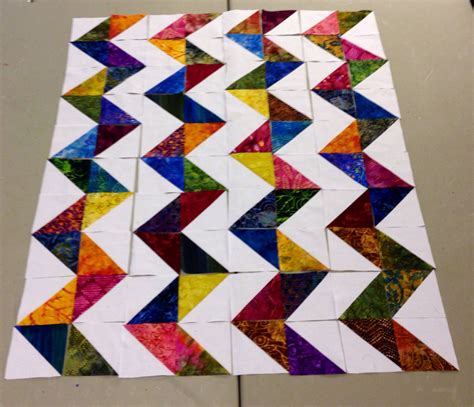 Half Square Triangle Layout Pinwheel Quilt Pattern Half Square