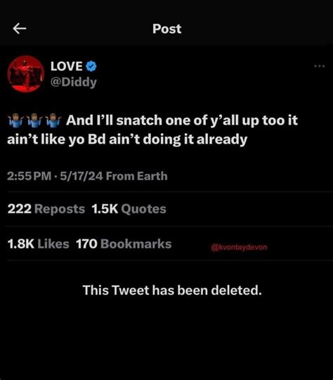 Yea He Just Posted This On Twitter On The 17th Then Tried To Delete It