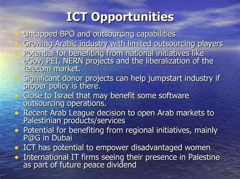 Ict In Palestine Strategic Development Outlook Ppt